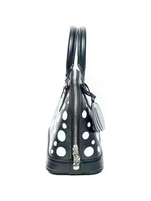 LOUIS VUITTON X Yayoi Kusama Bb Alma Polka-dot Tote Bag - Black