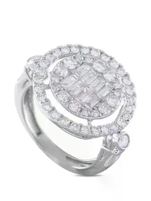LB EXCLUSIVE Platinum Diamond Ring - Silver