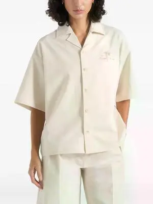 Manière De Voir Alexis Cote D'azur Boxy Shirt - Neutrals