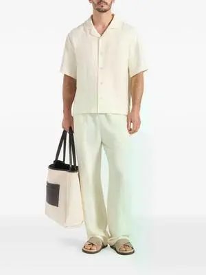 Manière De Voir Addison Textured Relaxed Fit Trousers
