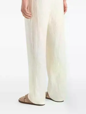 Manière De Voir Addison Textured Relaxed Fit Trousers