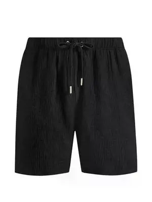 Manière De Voir Ari In Textured Shorts - Black