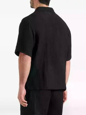 Manière De Voir Harley Textured Revere Collar Shirt