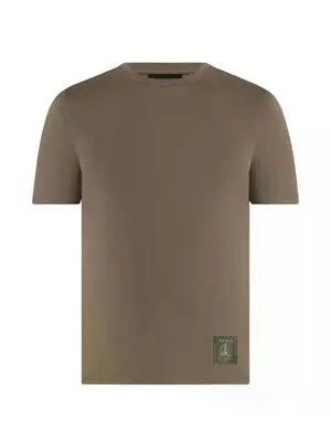 Manière De Voir Ts003 In Olive Fitted Luxe T-shirt - Green