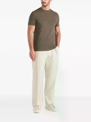 Manière De Voir Ts003 In Olive Fitted Luxe T-shirt - Green