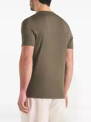 Manière De Voir Ts003 In Olive Fitted Luxe T-shirt - Green