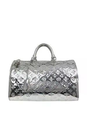 LOUIS VUITTON 2008 Monogram Miroir Speedy Handbag - Silver