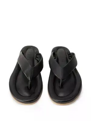 By Far Dasha 2.0 Leather Sandals - Black