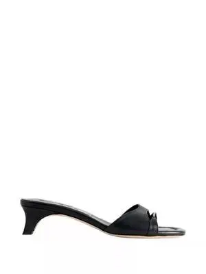 By Far Babygirl Leather Sandals - Black