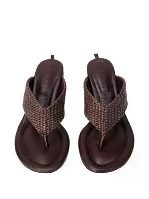 By Far Dasha Raffia Mules