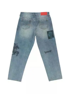 BLDG4 Editorial Graphic Print Jeans