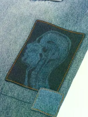 BLDG4 Editorial Graphic Print Jeans