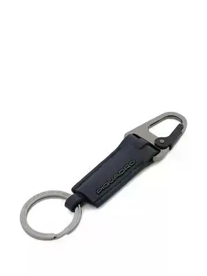 PIQUADRO Leather Carabiner Keyring