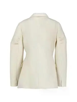 Vintage Textured Notched-lapel Blazer