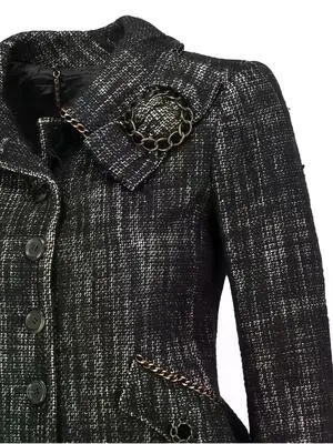 Moschino Chain-trim Tweed Skirt Suit