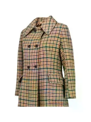 Vintage Checked Skirt Suit