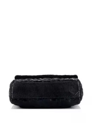 Dolce & Gabbana Miss Charles Flap Bag Quilted Sequins And Python Medium Shoulder Bag