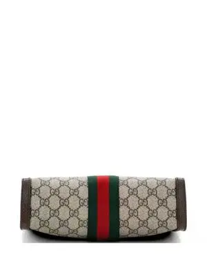 Gucci Ophidia Chain Shoulder Bag Gg Coated Canvas Small Crossbody Bag - Brown