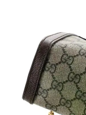 Gucci Ophidia Chain Shoulder Bag Gg Coated Canvas Small Crossbody Bag - Brown