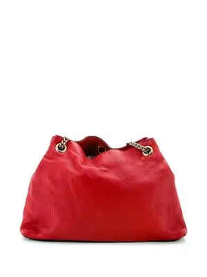 Gucci Soho Chain Strap Leather Shoulder Bag - Red