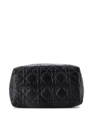 Dior Cannage Quilted Calfskin Large Tote Bag - Black