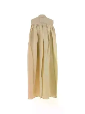 UMA WANG Sleeveless Midi Dress With Gathered Yoke