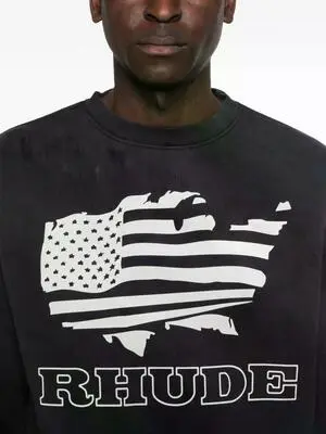 Rhude Crew Neck Long Sleeve Sweater