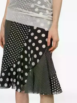 Junya Watanabe Polka-dot Midi Skirt