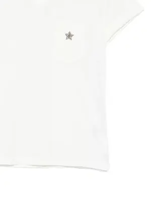 Lorena Antoniazzi V-neck T-shirt With Star Embellishment