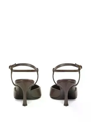 SERGIO ROSSI Surge Logo-plaque Pumps - Brown