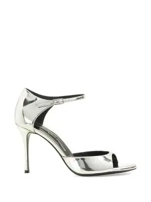 Sergio Rossi Silver Tone Shoes For Women