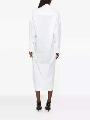 THE FRANKIE SHOP Bloom Organic Cotton Shirt Dress - White