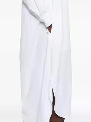 THE FRANKIE SHOP Bloom Organic Cotton Shirt Dress - White