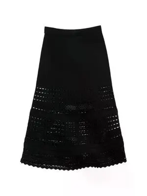 Simkhai Open-stitch Midi Skirt