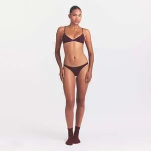 SKIMS Bikini | Red | 2xs | Everyday Cotton Currant