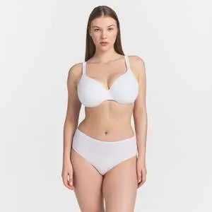 SKIMS Full Coverage Bra | White | | Everyday Cotton - Snow