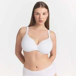 SKIMS Full Coverage Bra | White | | Everyday Cotton - Snow