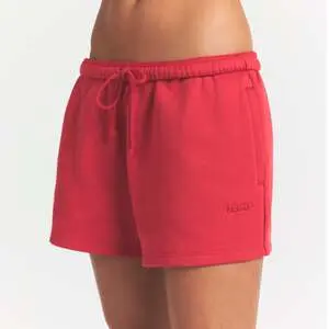 SKIMS Cotton Fleece Classic Short - Washed Red