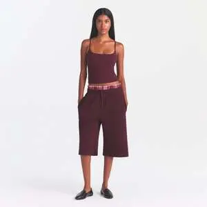 SKIMS Cotton Fleece Long Short