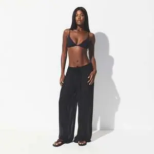 SKIMS Sheer Pant | Black | | Swim Cover Ups - Obsidian