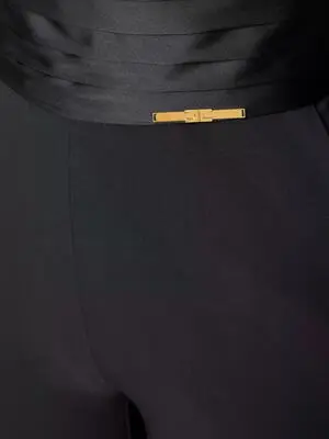 Elisabetta Franchi Logo Plaque Trousers