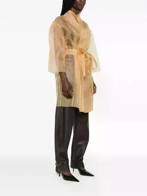 Antonelli Firenze Sheer Belted Coat