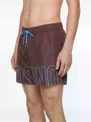 Moschino Print Drawstring Swim Shorts