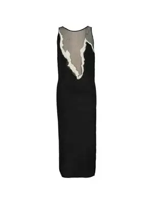 KRIZIA Sleeveless Midi Dress With Mesh Panels