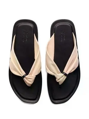 Loulou De Saison Light Pink Nappa Leather Sandals - Neutrals