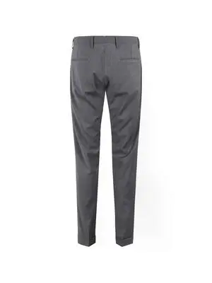 BRIGLIA 1949 Turn-up Hem Trousers - Grey