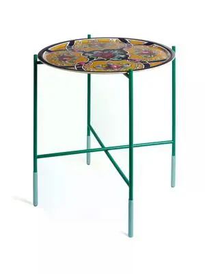 La DoubleJ Riviera Giallo Printed Wood Tray