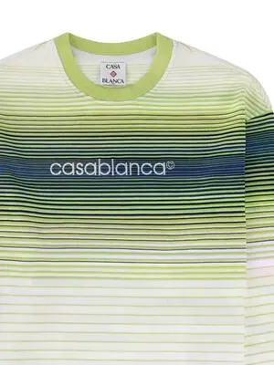 Casablanca Striped Long-sleeve Sweatshirt