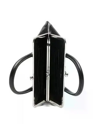 Comme Des Garçons Logo-print Kiss-lock Wallet - Black