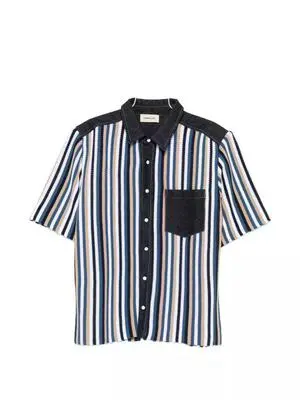 ATOMO FACTORY Stripe Buttoned Shirt